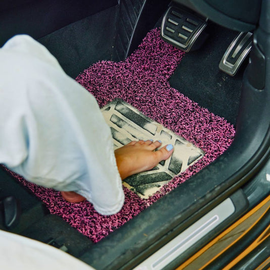 CarMatsCulture™ Honeycomb Car Mats | Perfect for Footy Season Mess