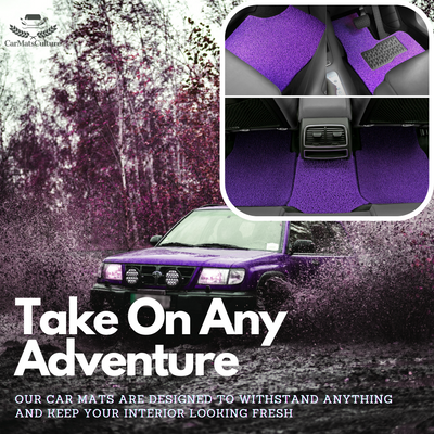 Purple Car Mats - Why Blend In When You Can Stand Out